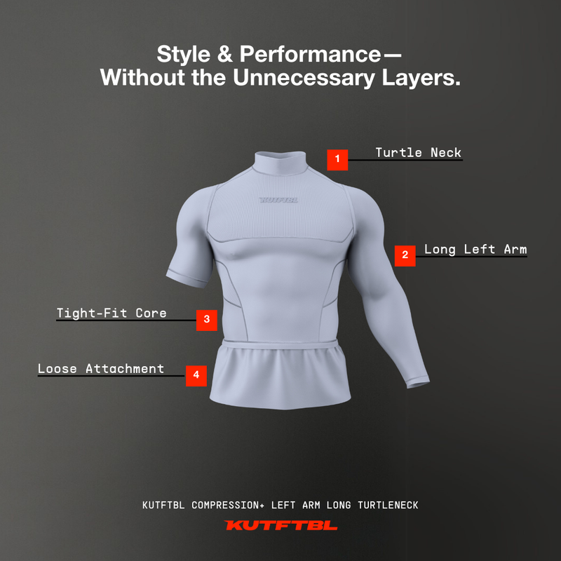 Left Arm Long Turtleneck Compression+ Shirt – KUTFTBL